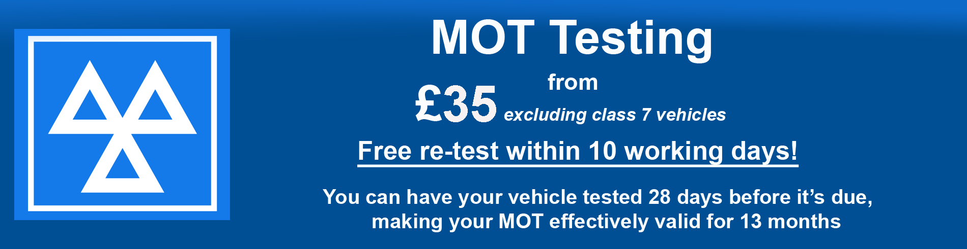 Book an MOT Online - Top Tread Tyres